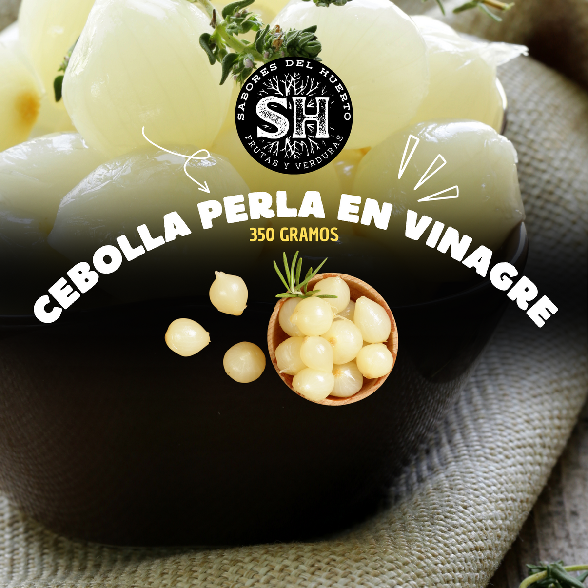 CEBOLLA PERLA (350 gr) – Sabores del huerto